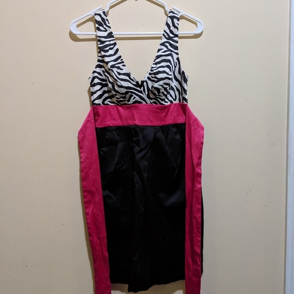 City Triangles | Dresses | Zebra Pattern Top And Black Bottom | Poshmark